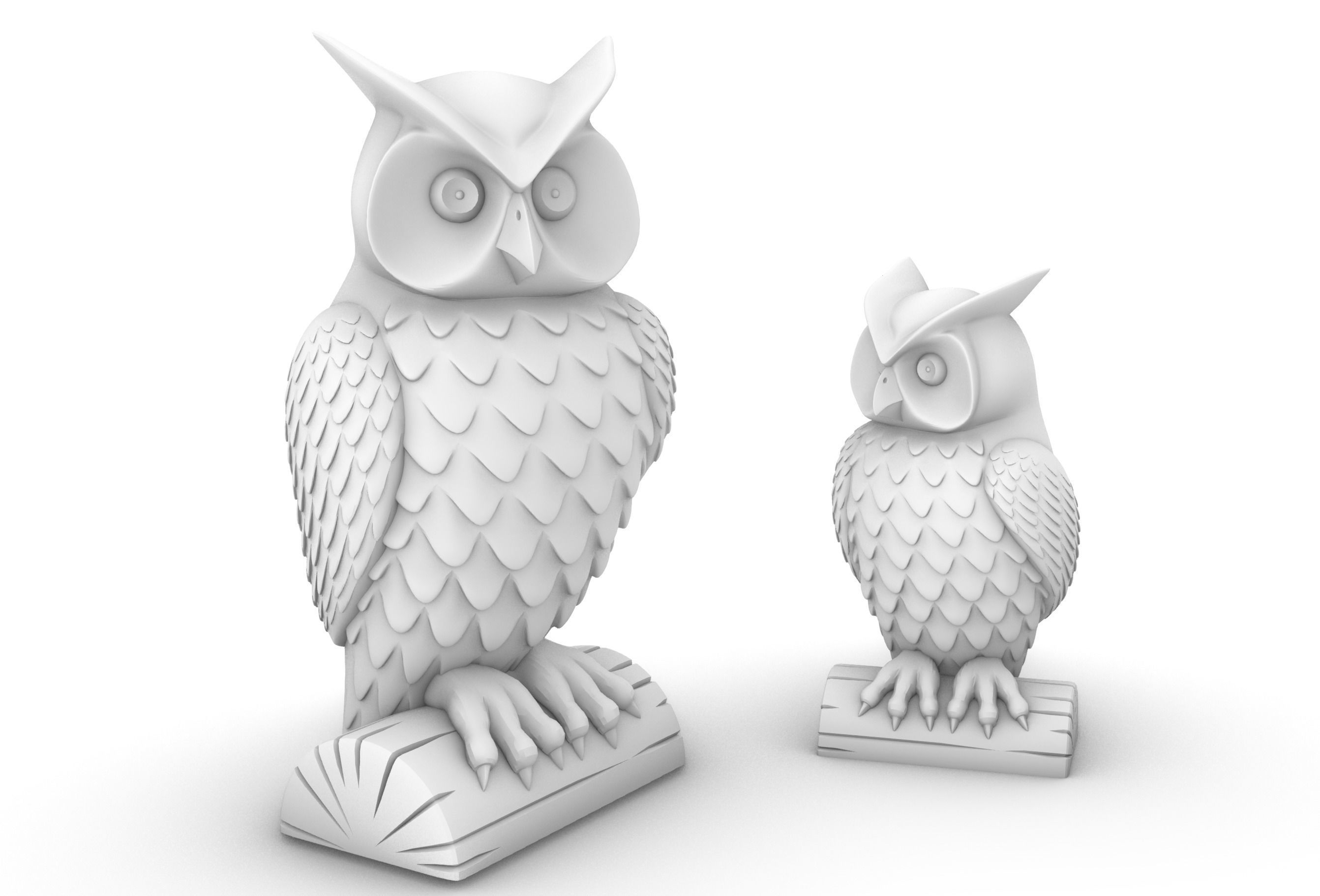 Owl 3d print 3D model 3D printable | CGTrader