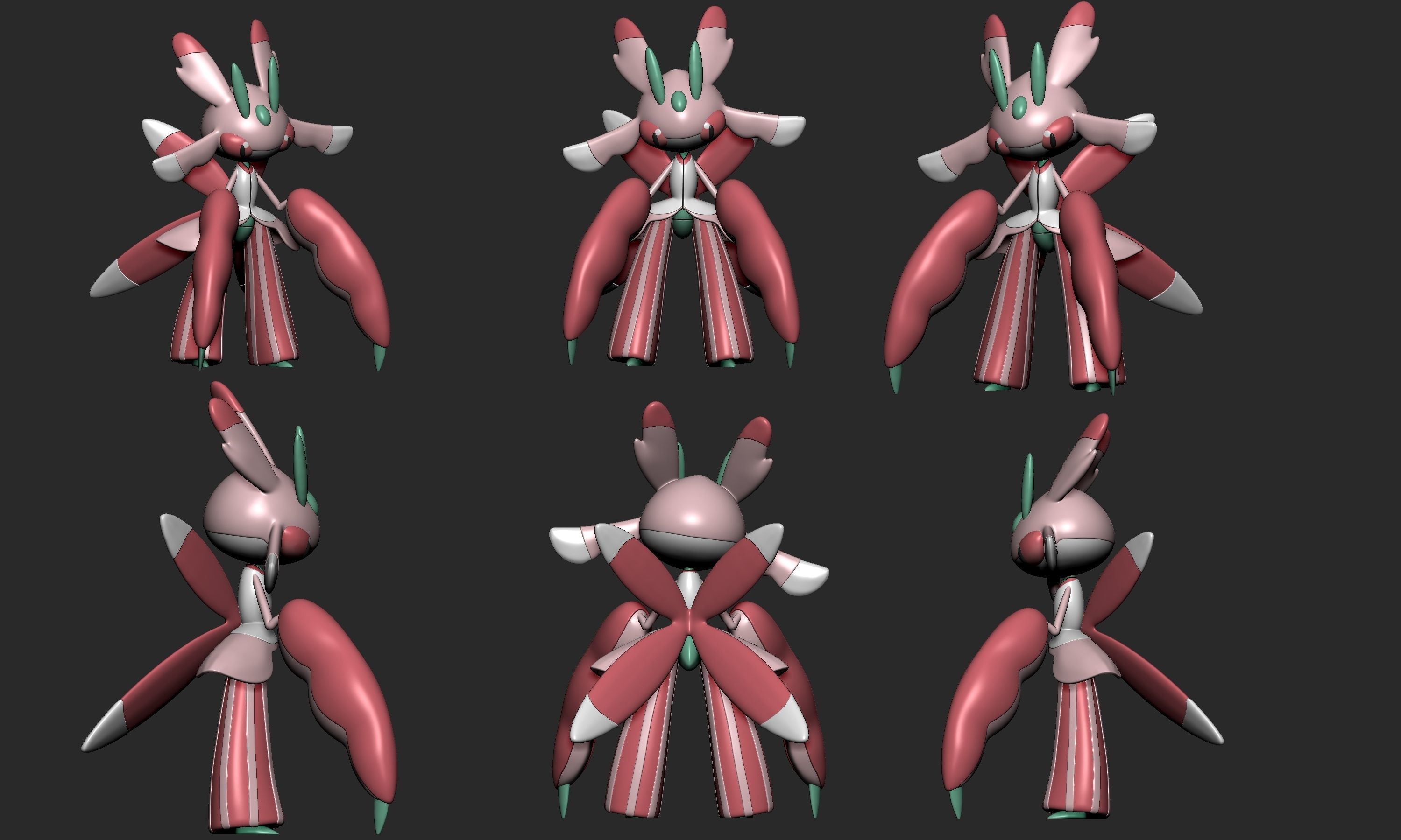 Pokemon - Lurantis with 2 poses 3D model 3D printable | CGTrader