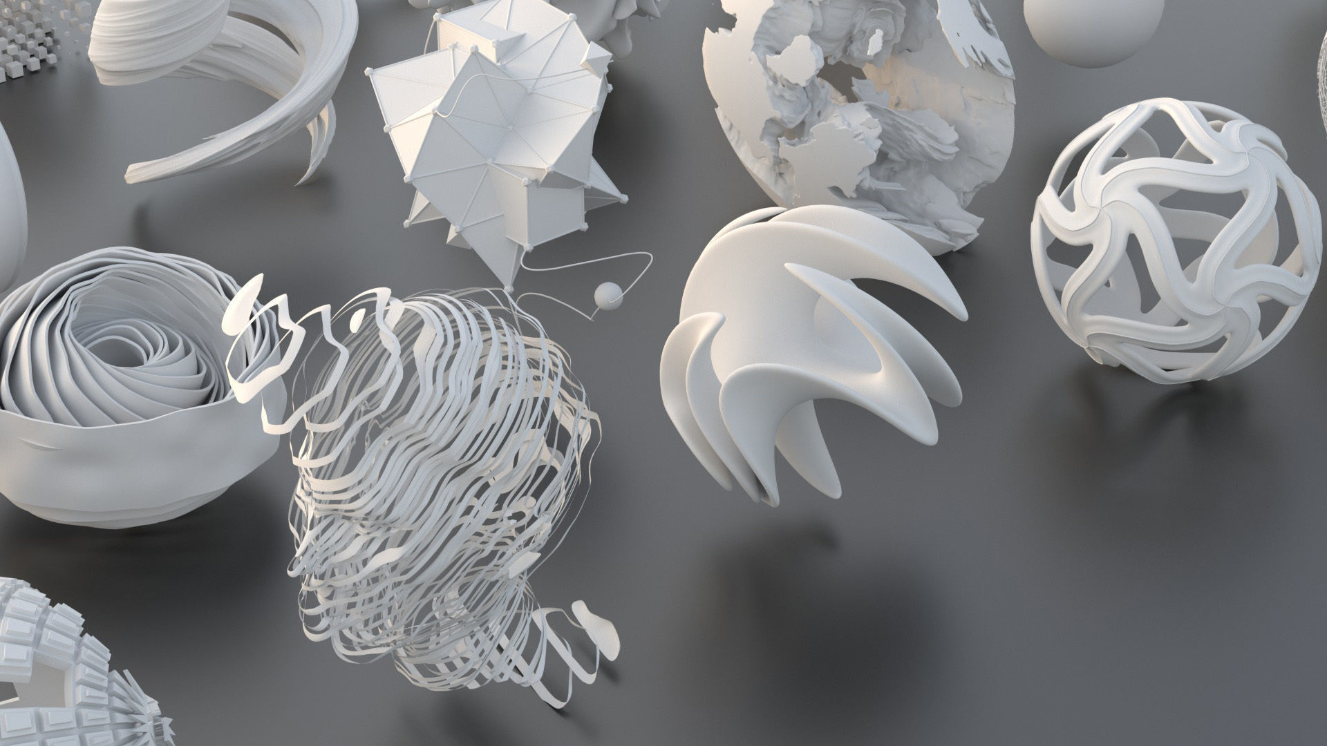 Abstract Geometric Shape Design Collection Kitbash Pack 3D model | CGTrader