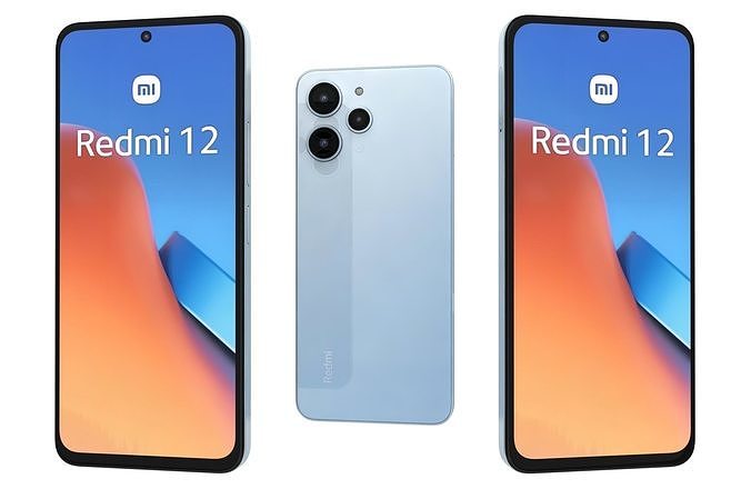 Xiaomi Redmi 12 Blue 3D model | CGTrader