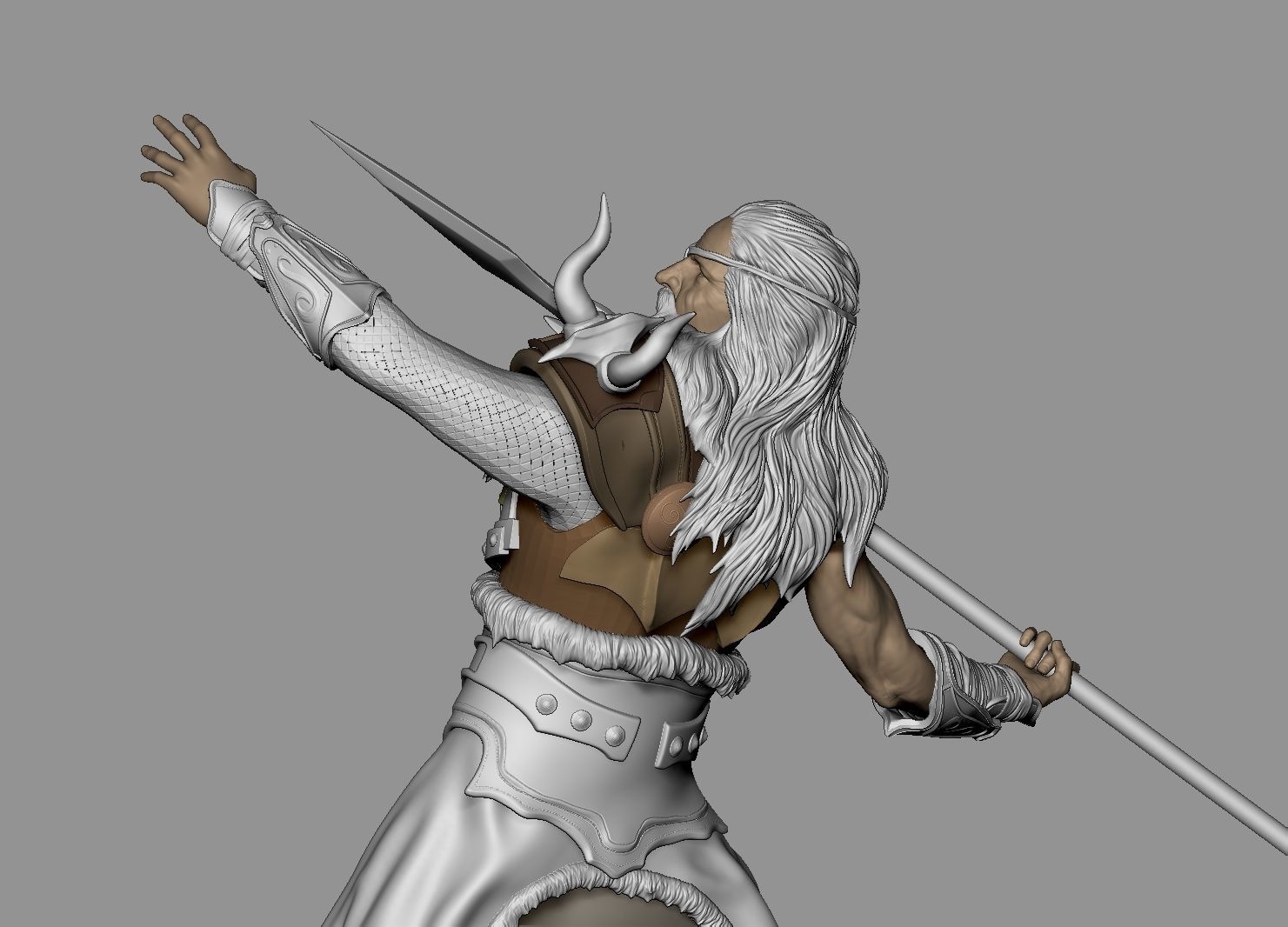 Fenrir and Odin in Norse mythology 3D model 3D printable | CGTrader