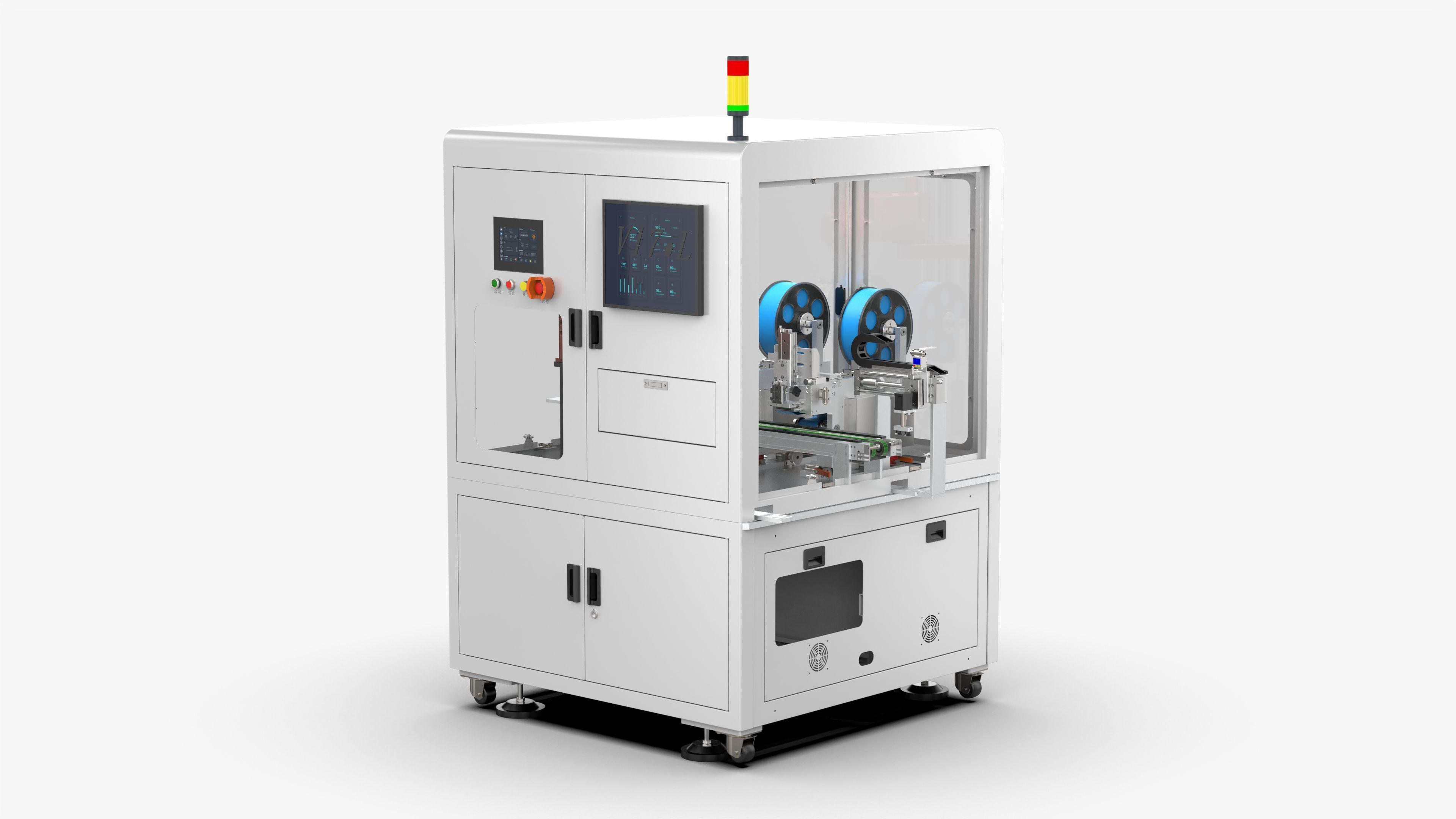 Automatic Double Feeder Labeling Machine 3D model | CGTrader