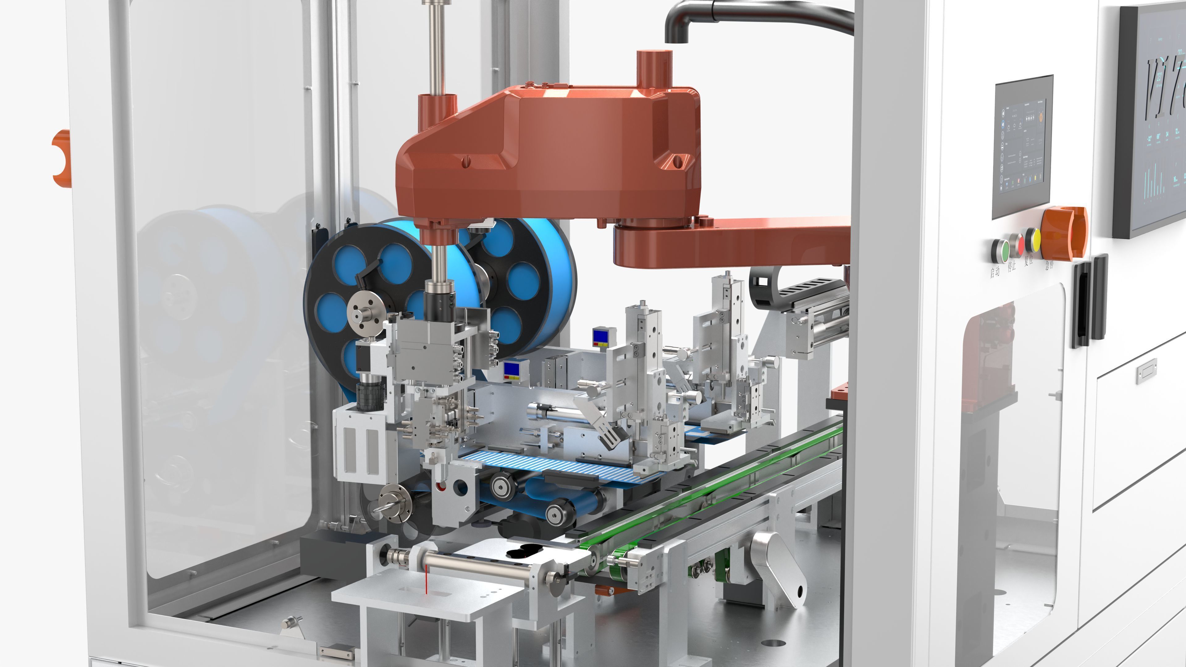 Automatic Double Feeder Labeling Machine 3D model | CGTrader