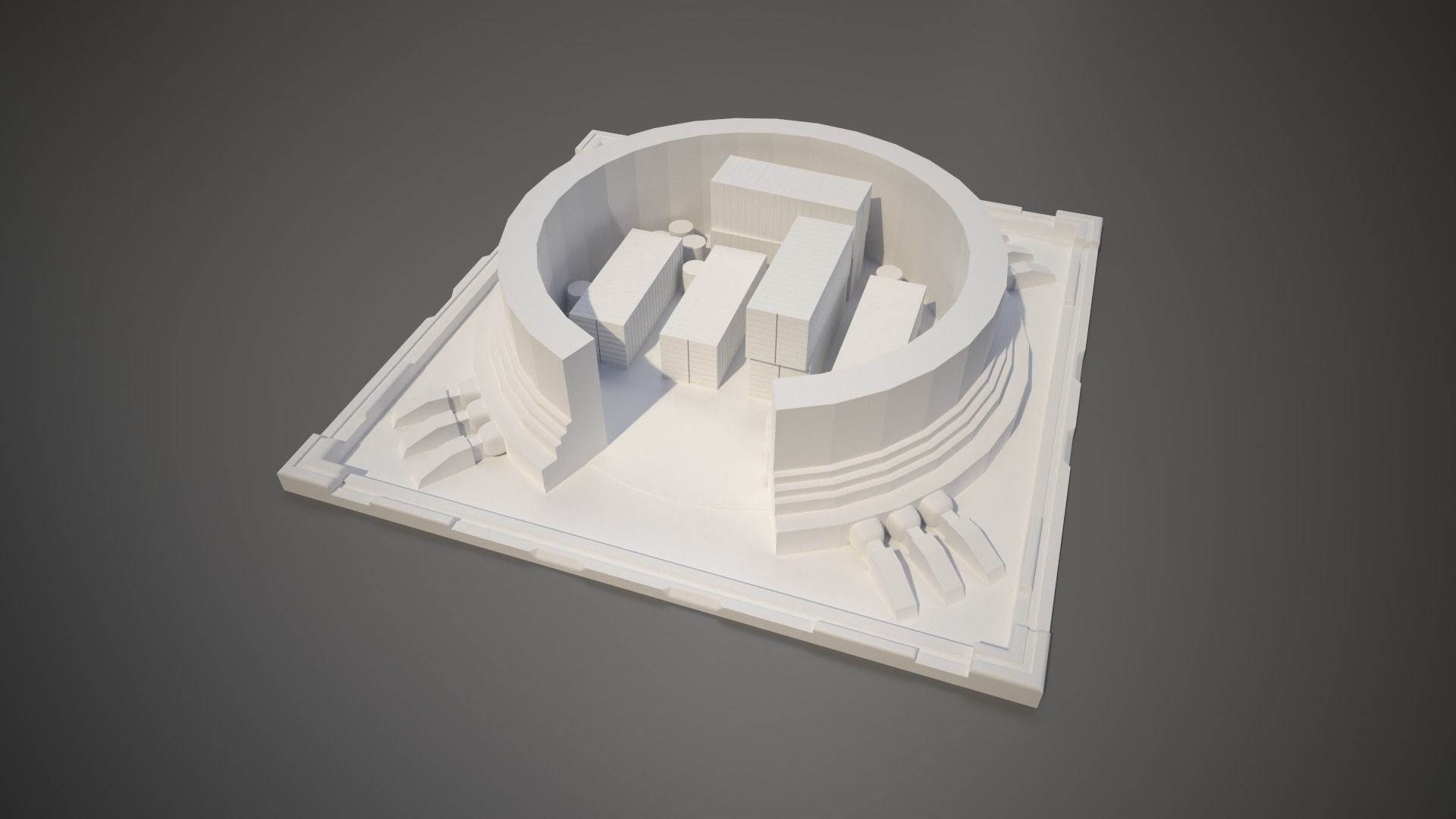 Miniature Infrastructure 3D Model Collection | CGTrader