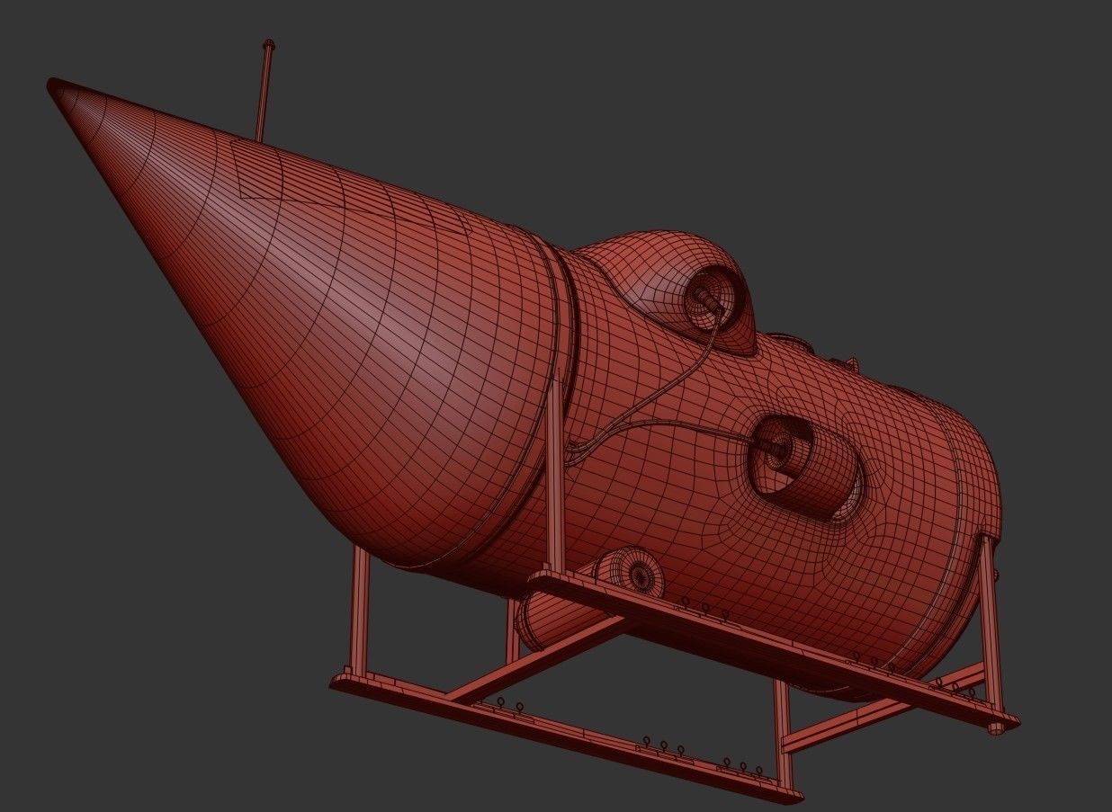 3D model Ocean Gate Submarine VR / AR / low-poly | CGTrader