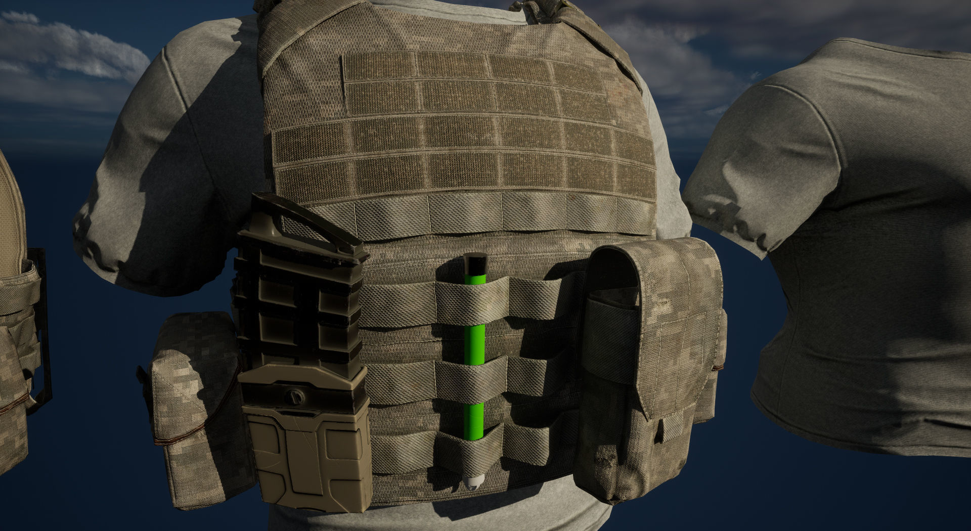 3D model Tactical vest and T-shirt VR / AR / low-poly | CGTrader