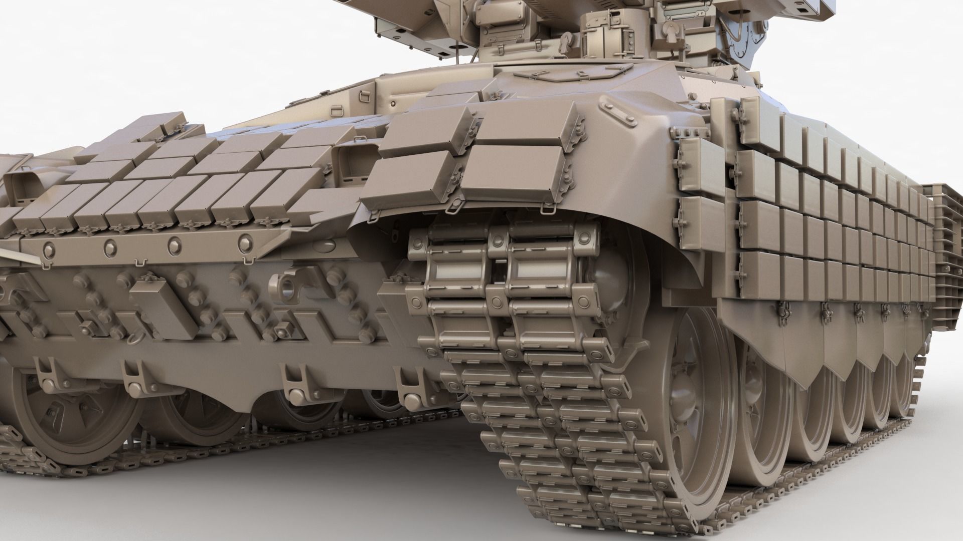 Tank Terminator BMPT 72 War Clay 3D model | CGTrader