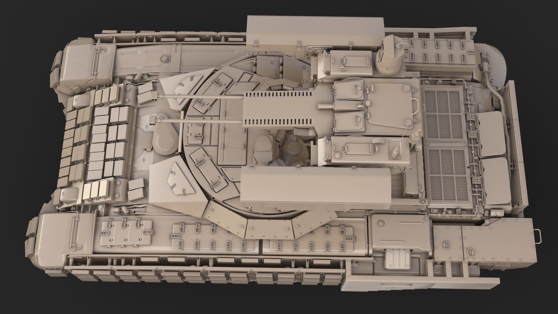 Tank Terminator BMPT 72 War Clay 3D model | CGTrader