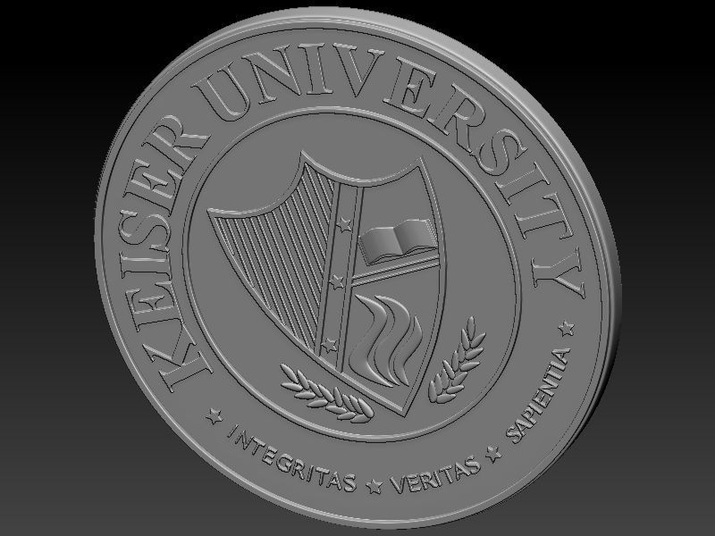 Keiser University Logo 3D model 3D printable | CGTrader