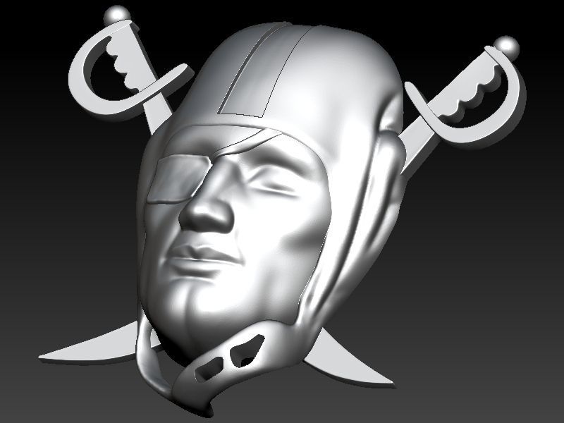 Raider logo 3D model 3D printable | CGTrader