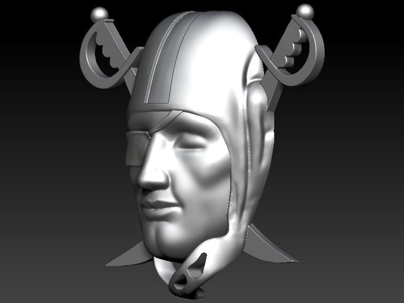 Raider logo 3D model 3D printable | CGTrader