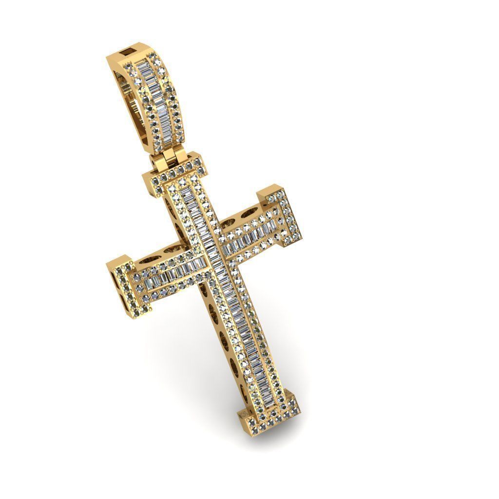 bend cross pendant 3D model 3D printable | CGTrader