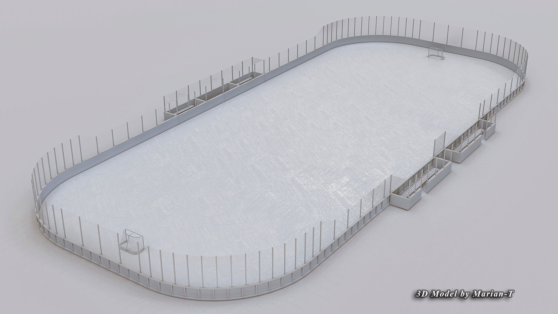 3D model Hockey Rink NHL Version VR / AR / low-poly | CGTrader