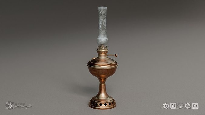Old Lamp free 3D model | CGTrader