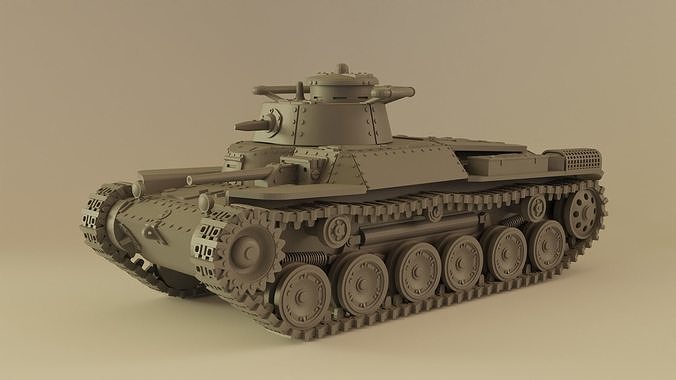 Shi-ki tank 3D model | CGTrader