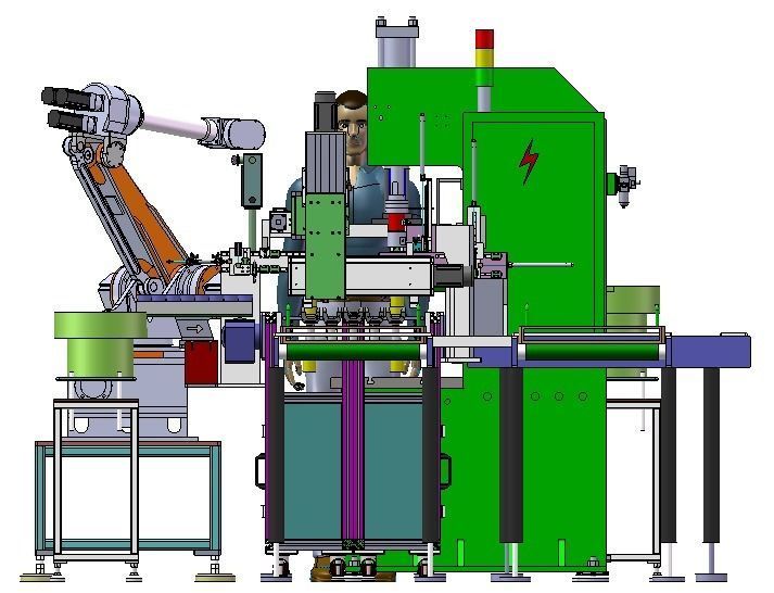 Universal joint production line 3D model | CGTrader