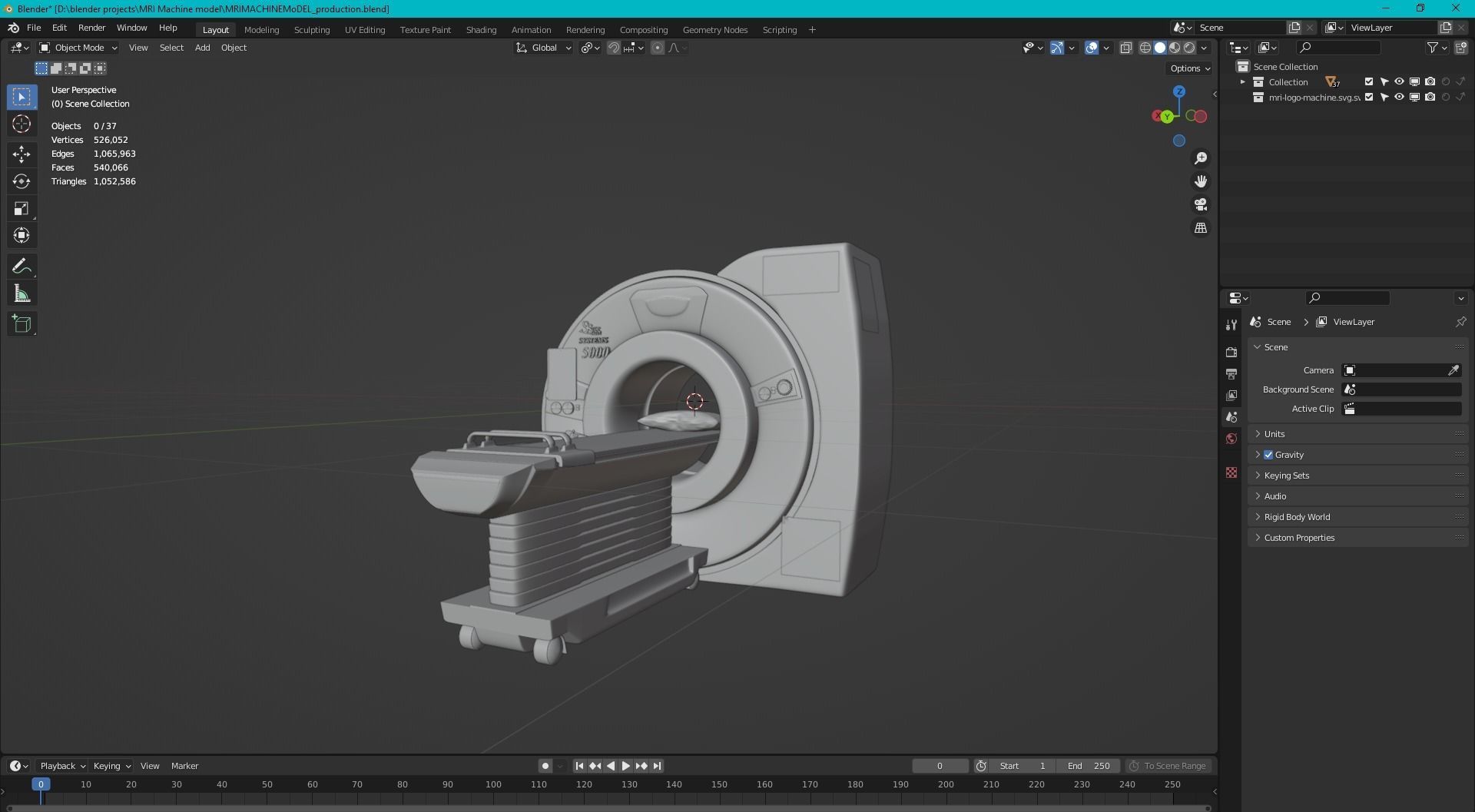 3D model MRI Machine Realistic 3D Model VR / AR / low-poly | CGTrader