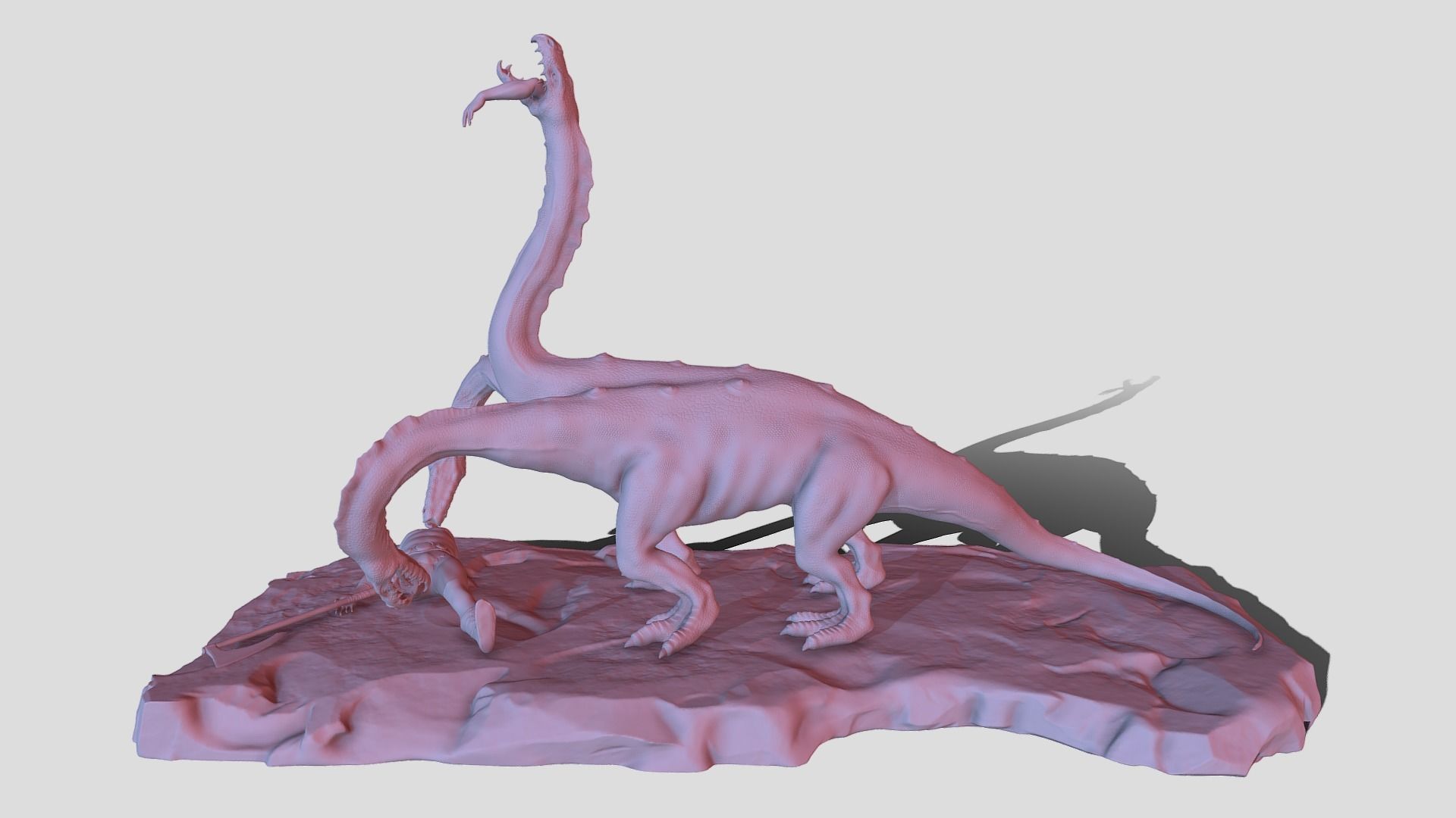 Hydra eating 3D model 3D printable | CGTrader