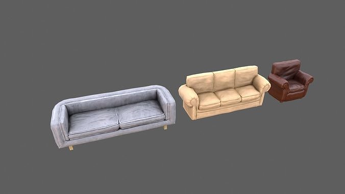 3D model Sofas VR / AR / low-poly | CGTrader