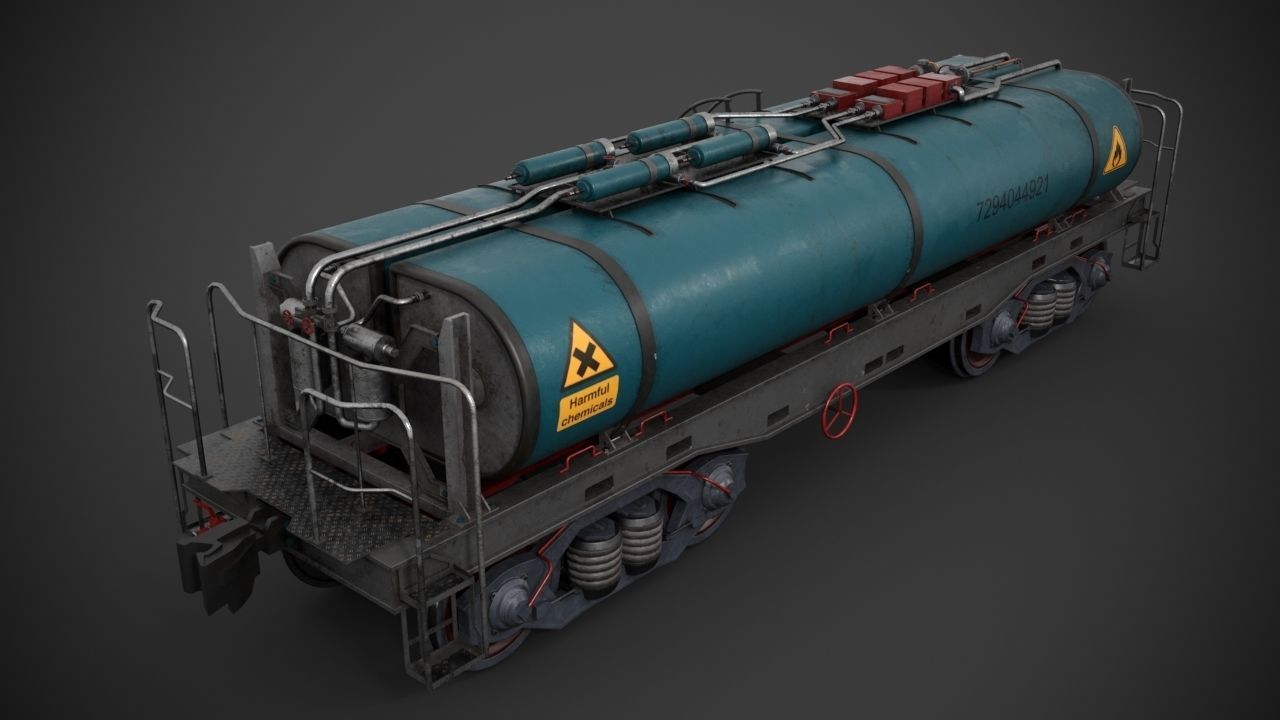 Rail Tank car 3D model | CGTrader