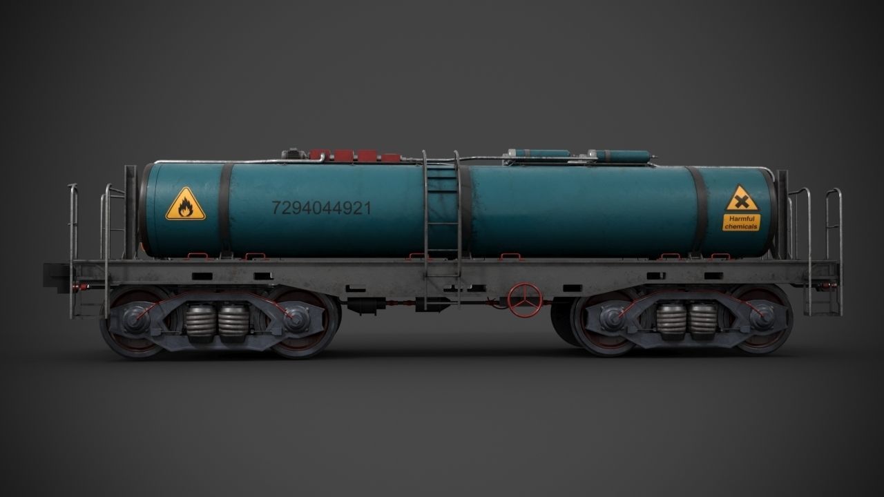 Rail Tank car 3D model | CGTrader