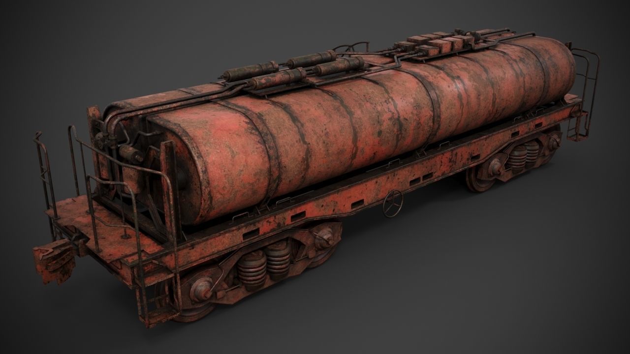 Rail Tank car 3D model | CGTrader
