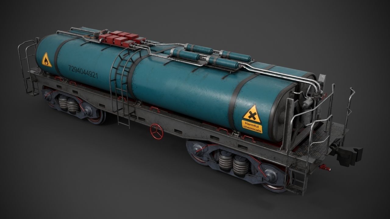 Rail Tank car 3D model | CGTrader