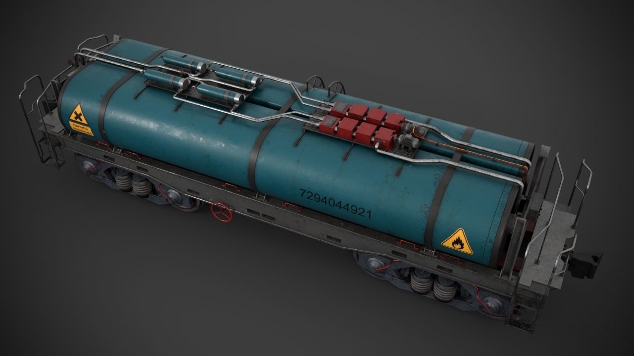 Rail Tank car 3D model | CGTrader