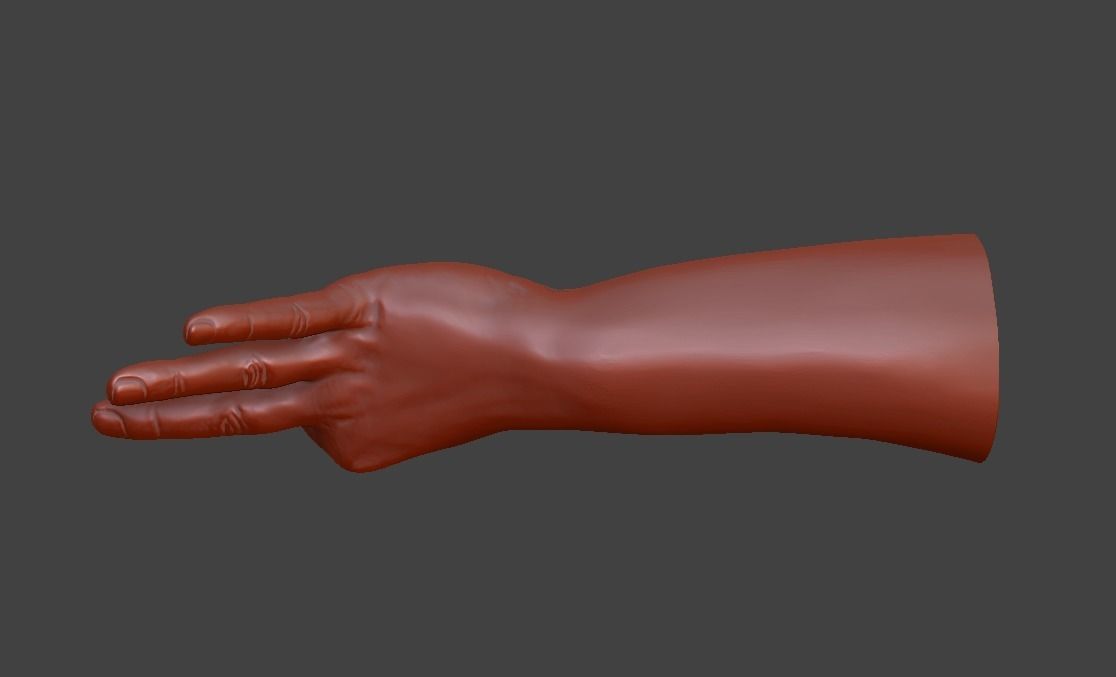 hand ok gesture 3D model 3D printable | CGTrader