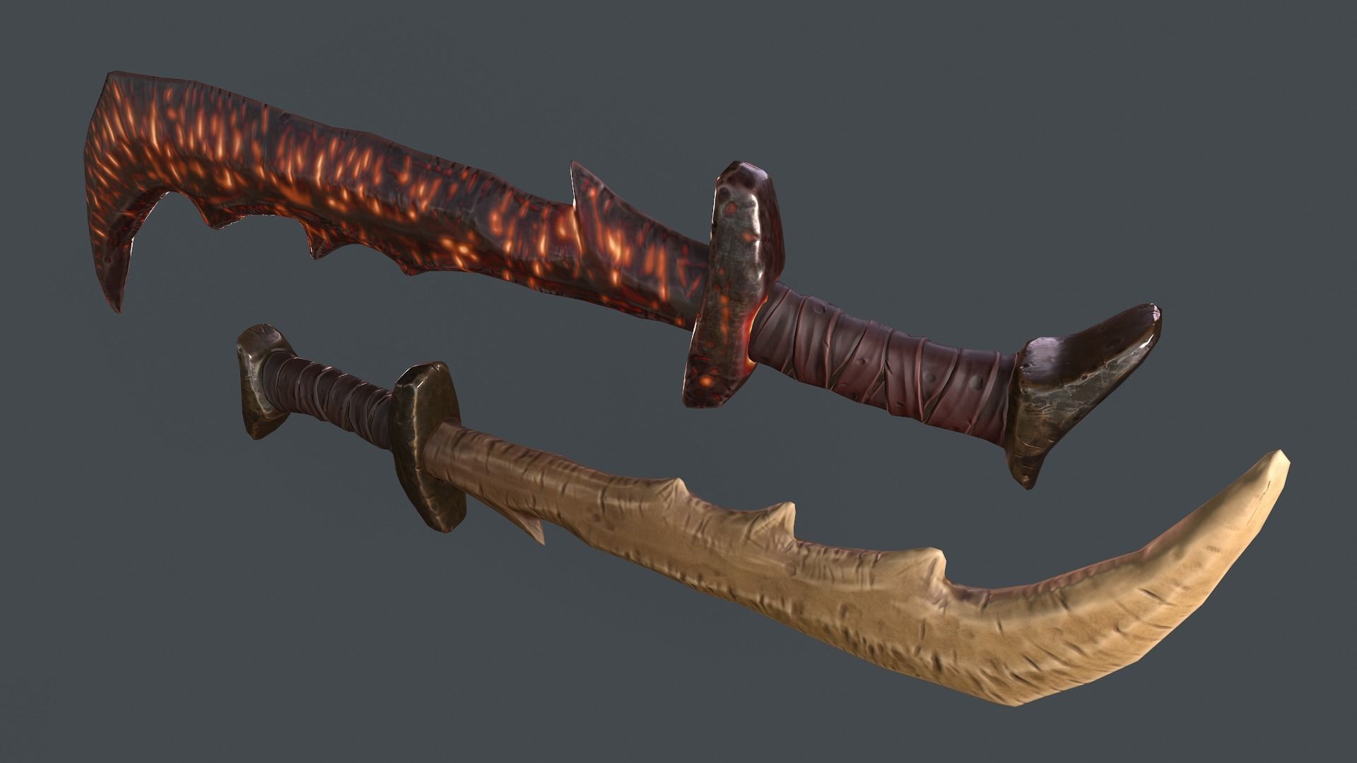 3D model Orc Goblin Deamon stylized sword VR / AR / low-poly | CGTrader