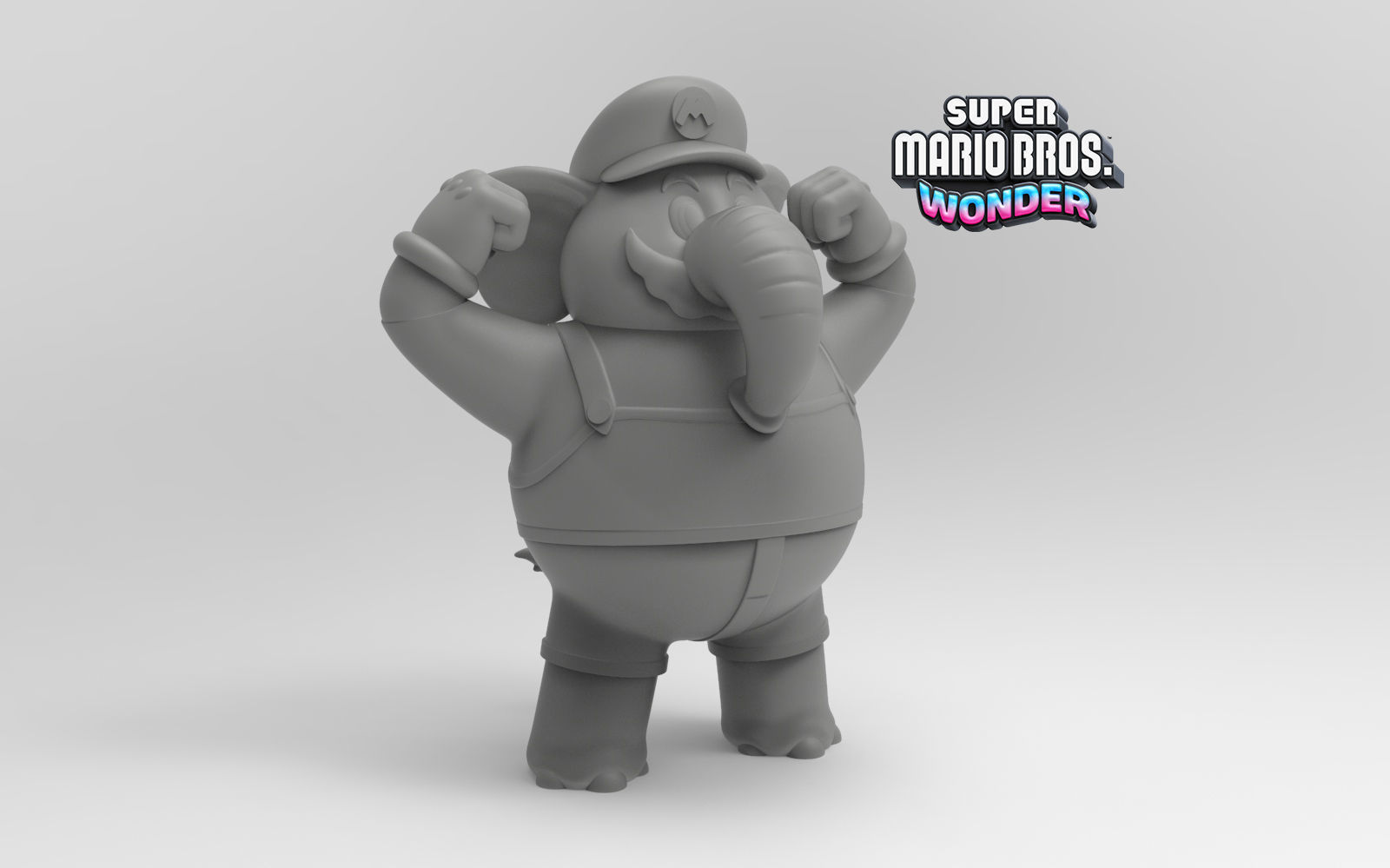 mario elefante super mario bros wonder 3D model 3D printable | CGTrader
