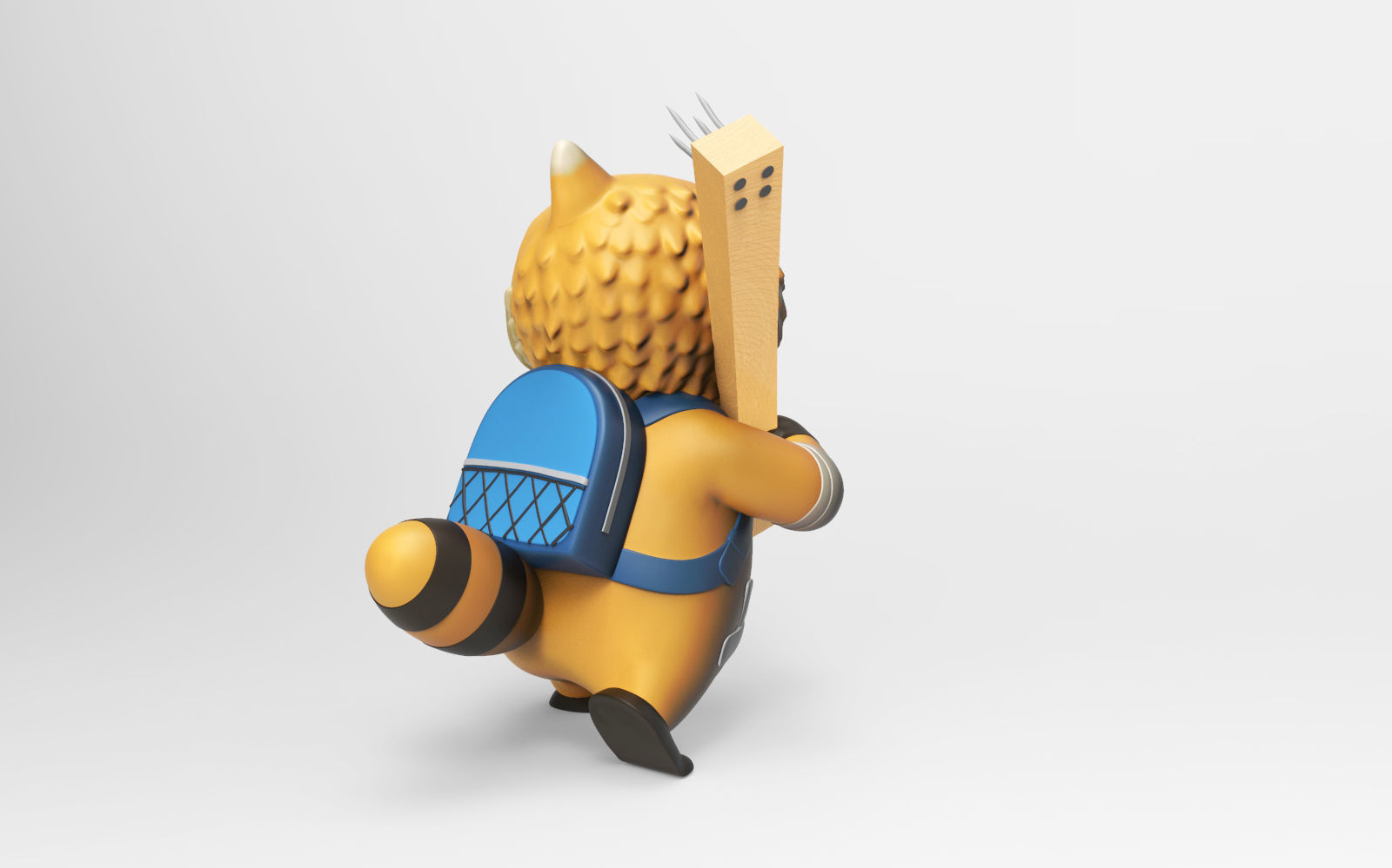 spiffo proyect zomboid raccoon 3D model 3D printable | CGTrader