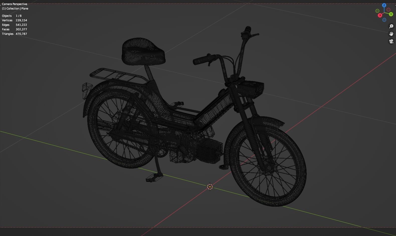 Puch Maxi Moped Dirty 3D model | CGTrader