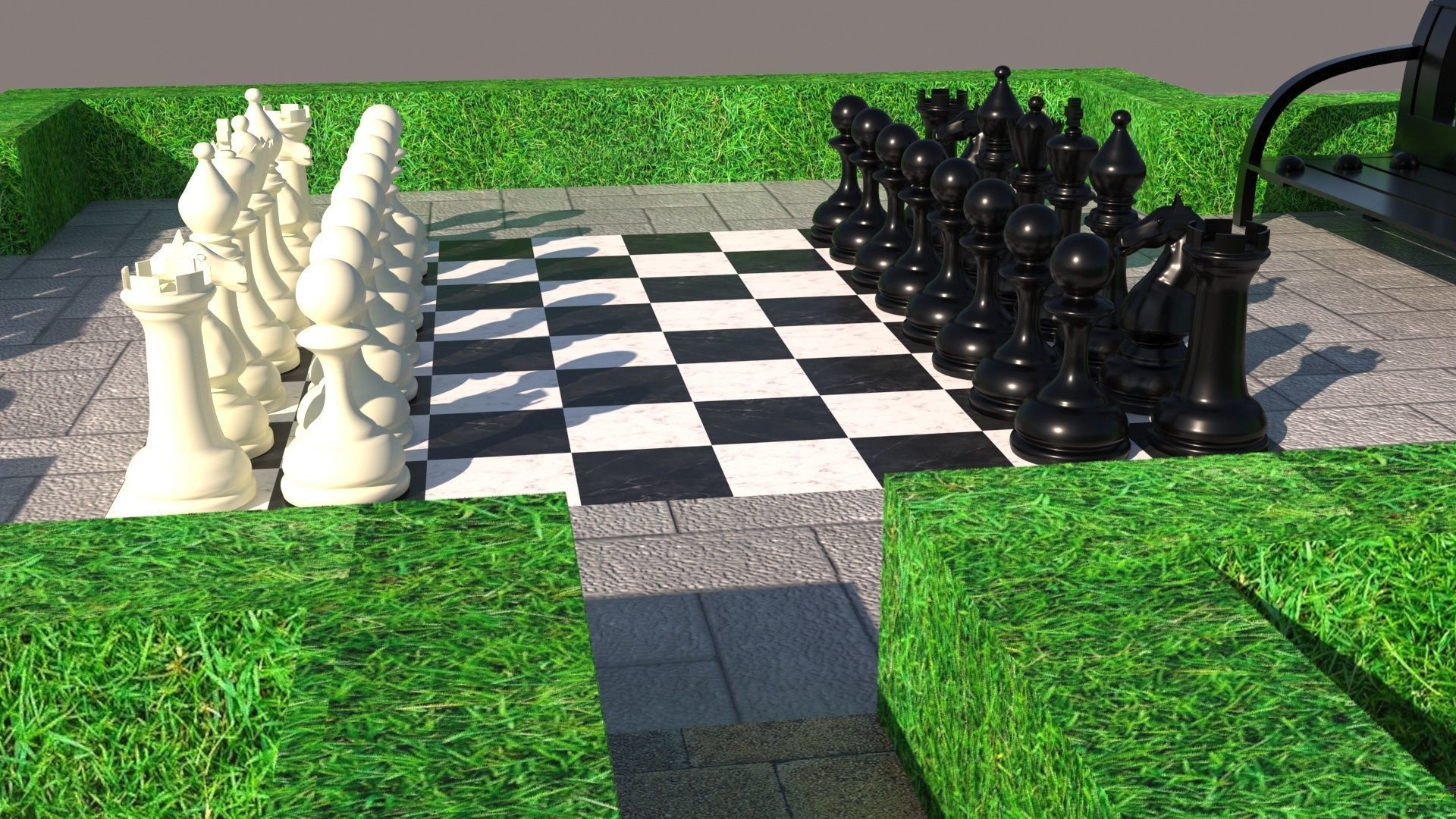 Chess Park 3D model | CGTrader