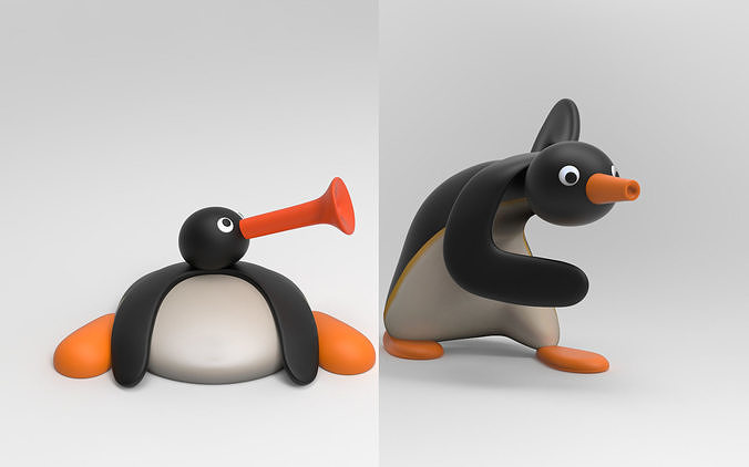 pingu x 2 3D model 3D printable | CGTrader
