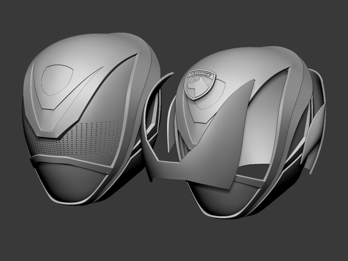 Power Ranger SPD Red Helmet 3D model 3D printable | CGTrader