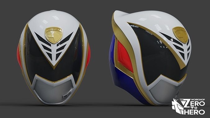 Power Ranger SPD Omega Helmet 3D model 3D printable | CGTrader