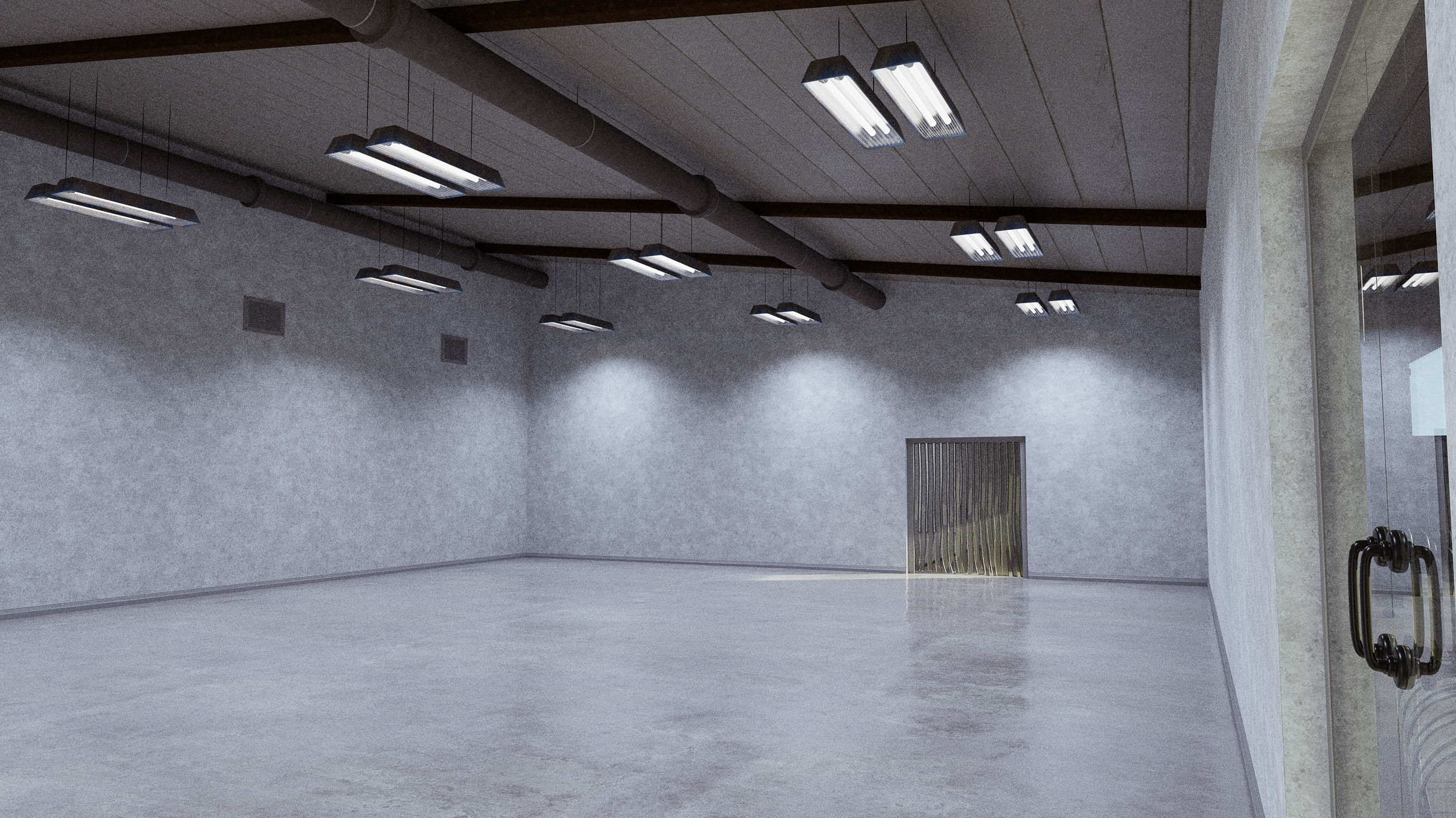 3D model realistic urban store - blender scene VR / AR / low-poly ...