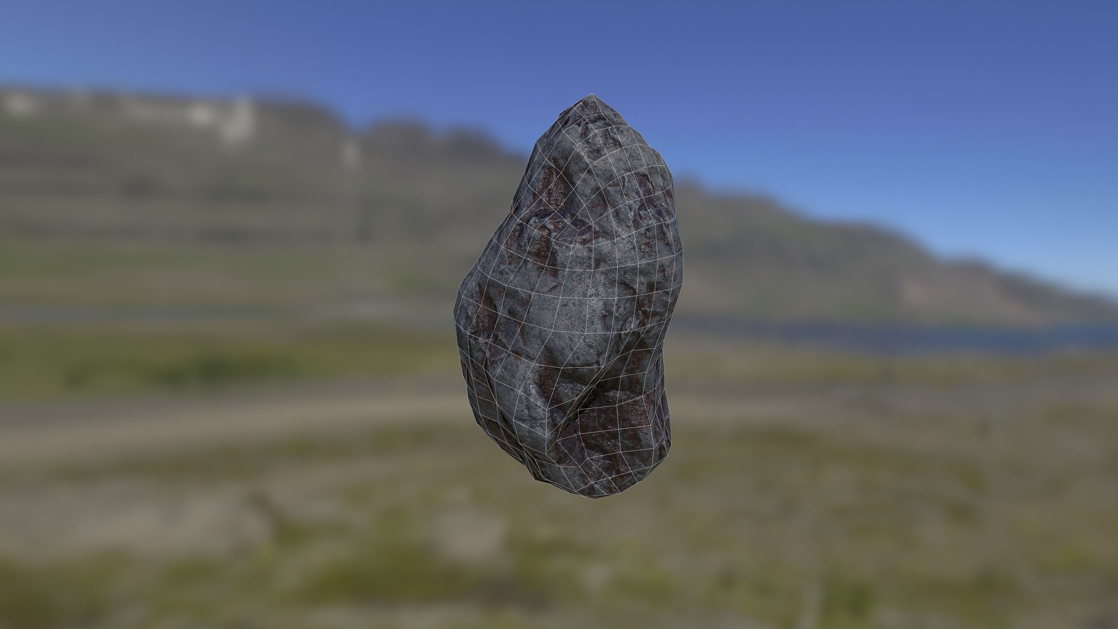 3D model Realistic Rock Model With Blendshapes VR / AR / low-poly ...