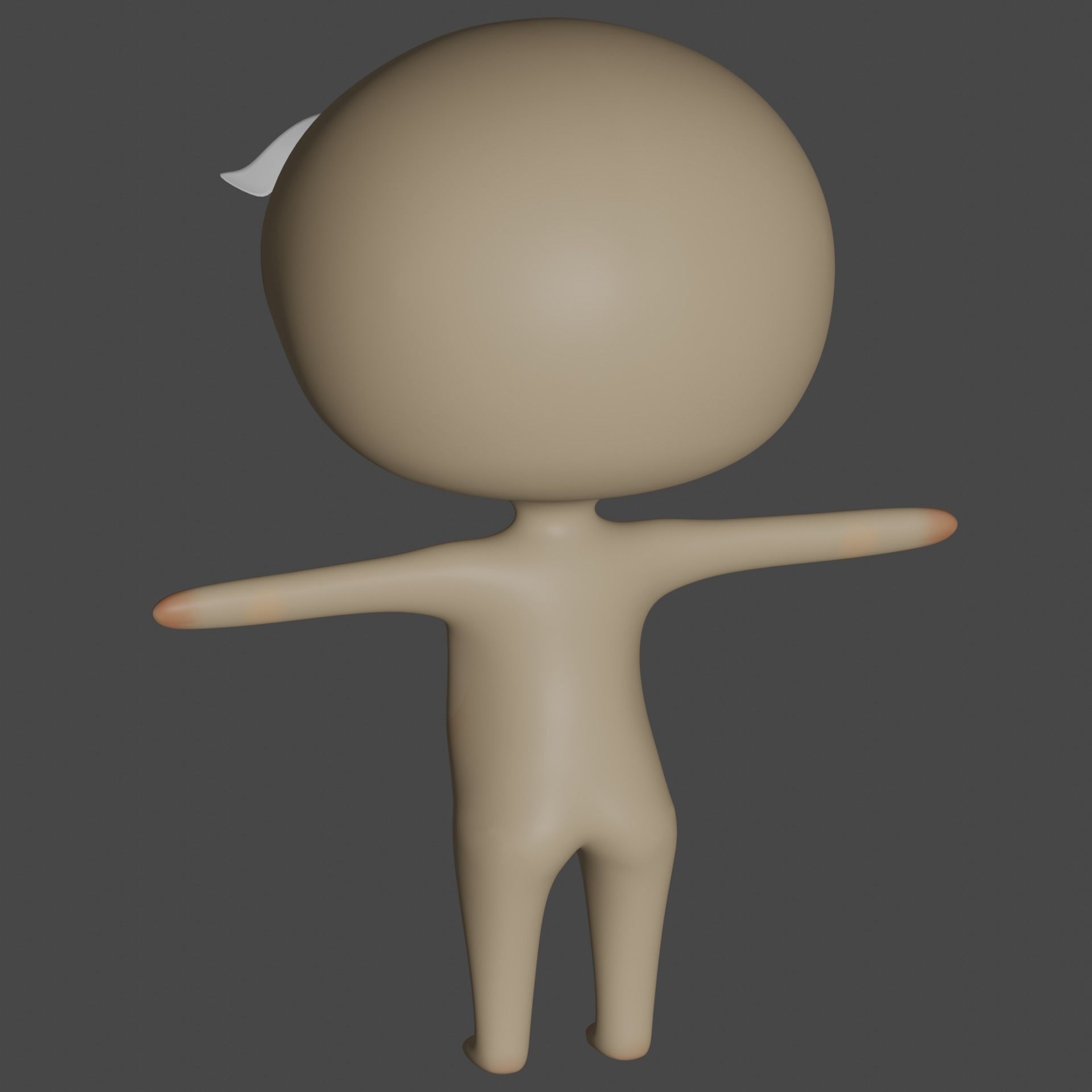 Little Gril Body free VR / AR / low-poly 3D model | CGTrader