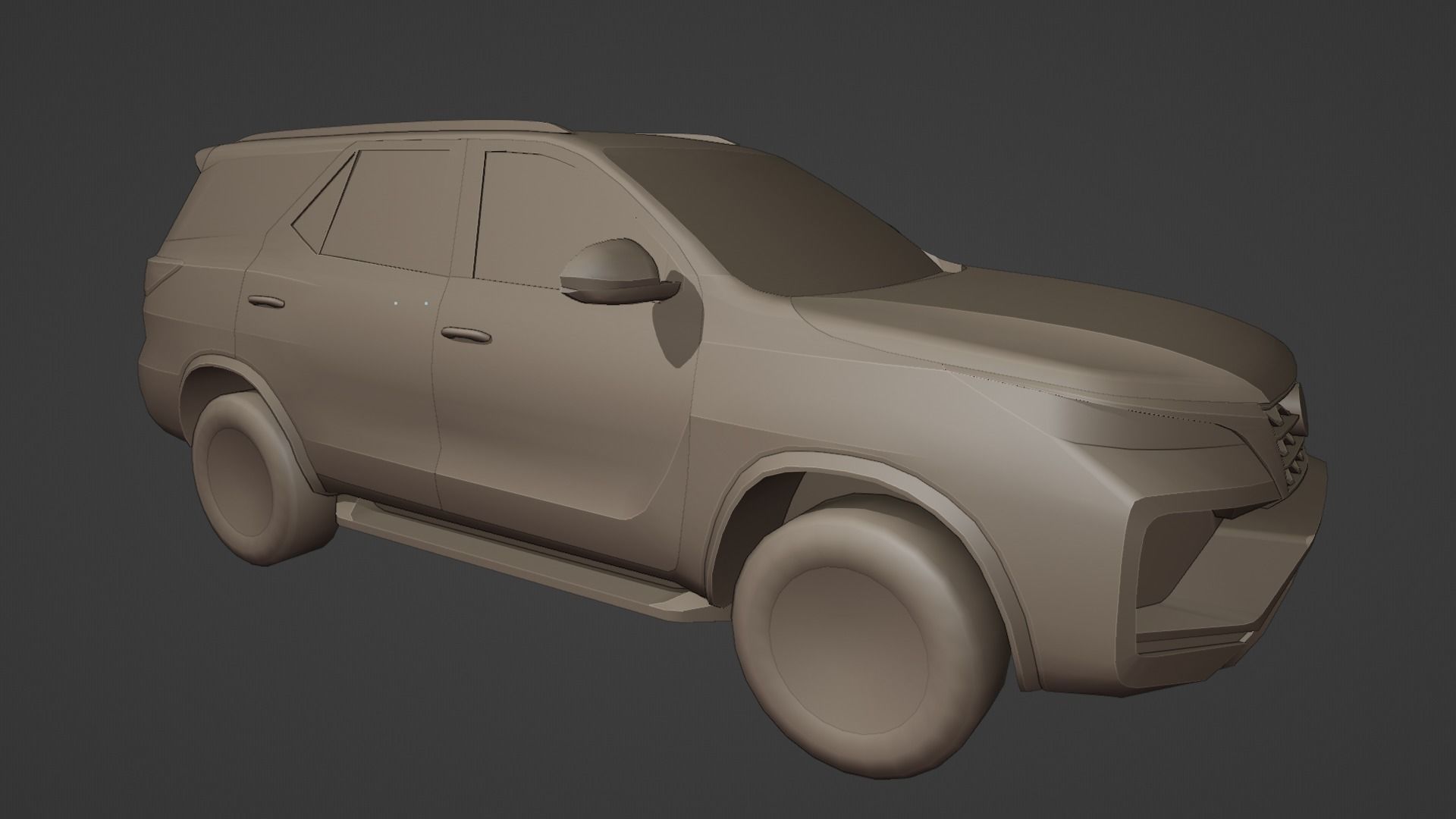 3D model Toyota Fortuner Low poly VR / AR / low-poly | CGTrader