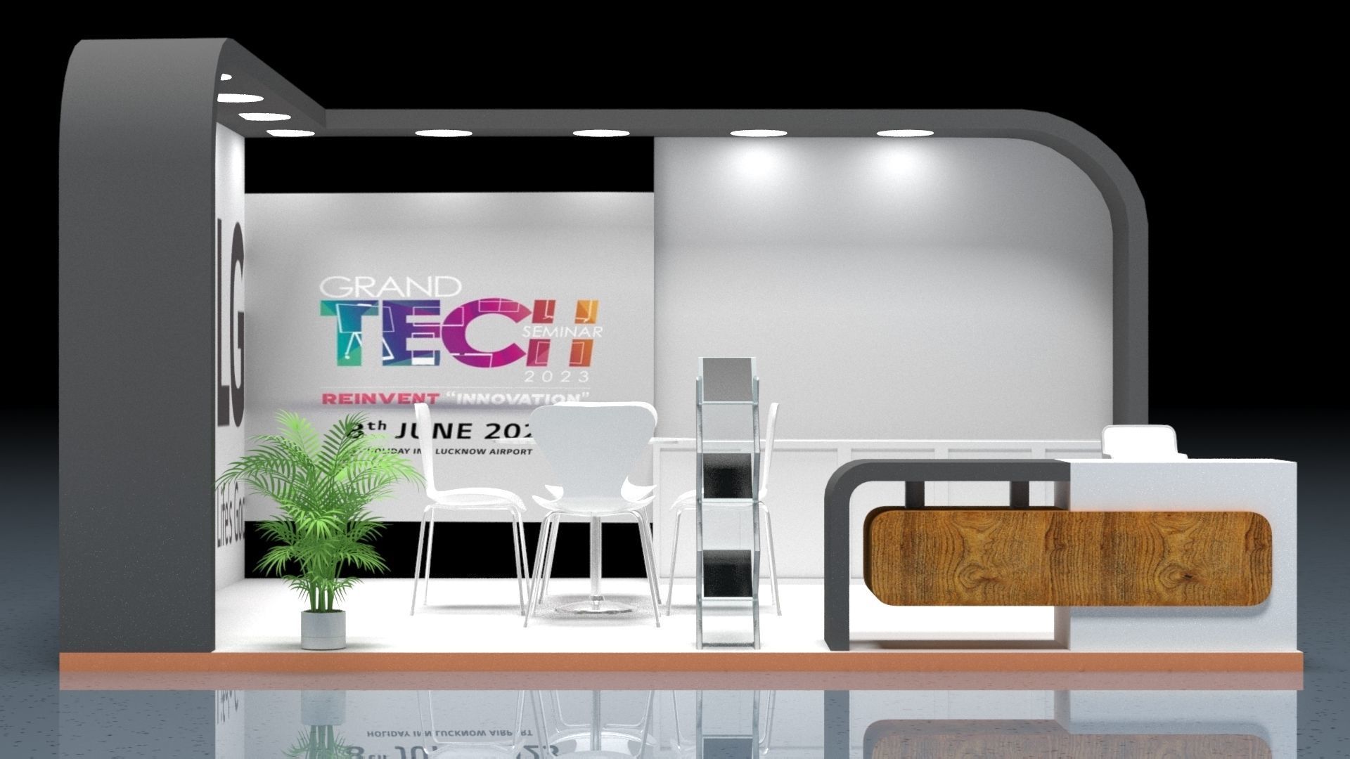 5x4 exhibition booth 3D model | CGTrader