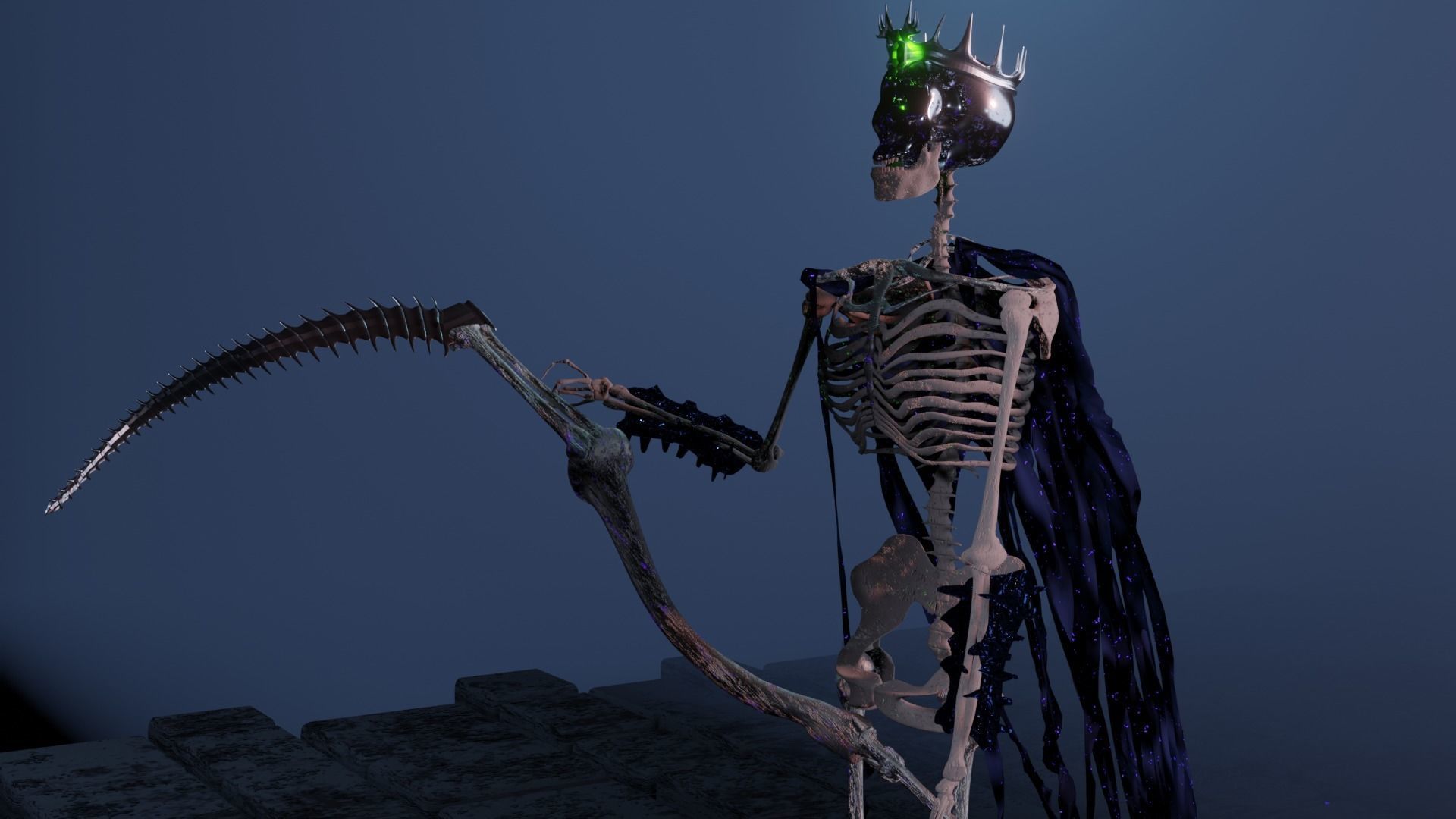 3D model Lord Of Undead -low poly rigged VR / AR / low-poly | CGTrader