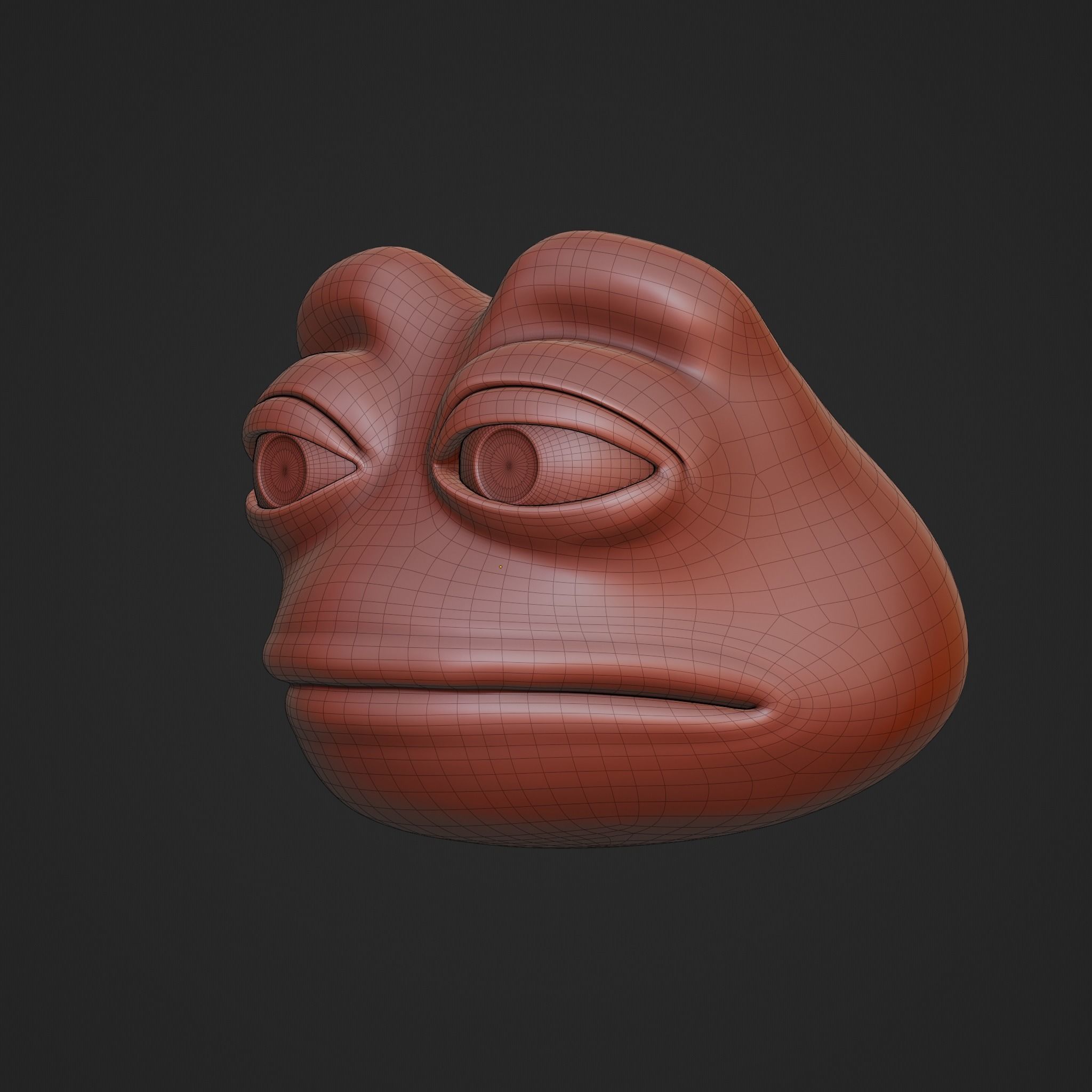 3D model Pepe the Frog - Pepe Head Base Model VR / AR / low-poly | CGTrader