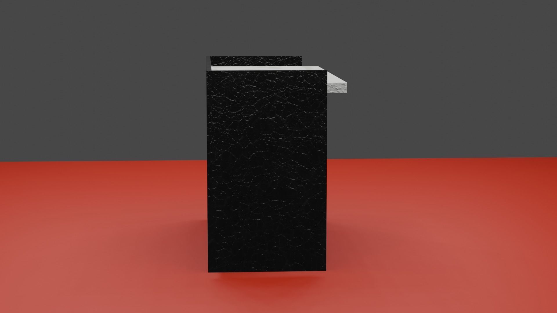 Modern Black Work Table 3D model animated | CGTrader