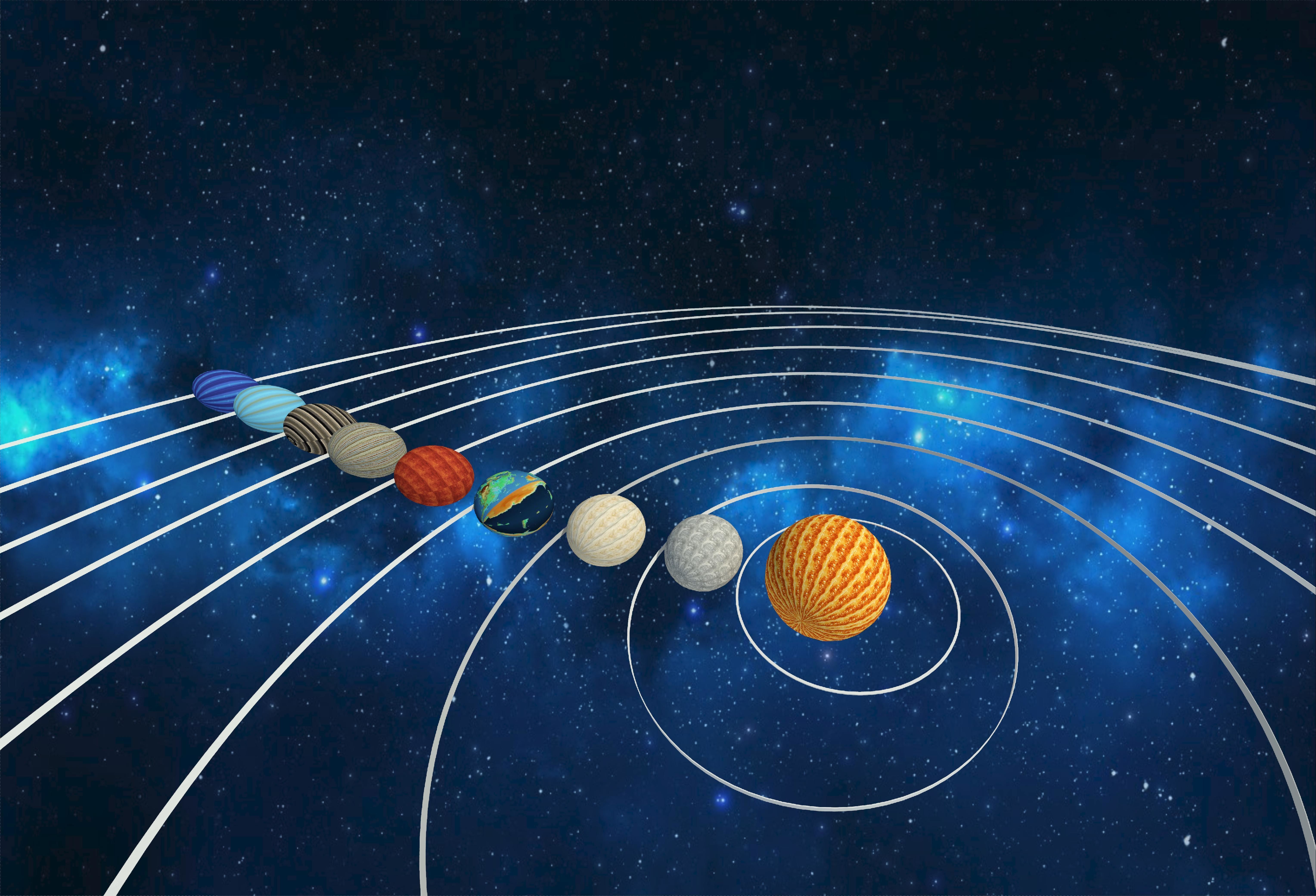 Solar System 3D model 3D printable | CGTrader