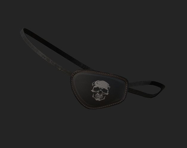 3D model Pirate Eye patch VR / AR / low-poly | CGTrader