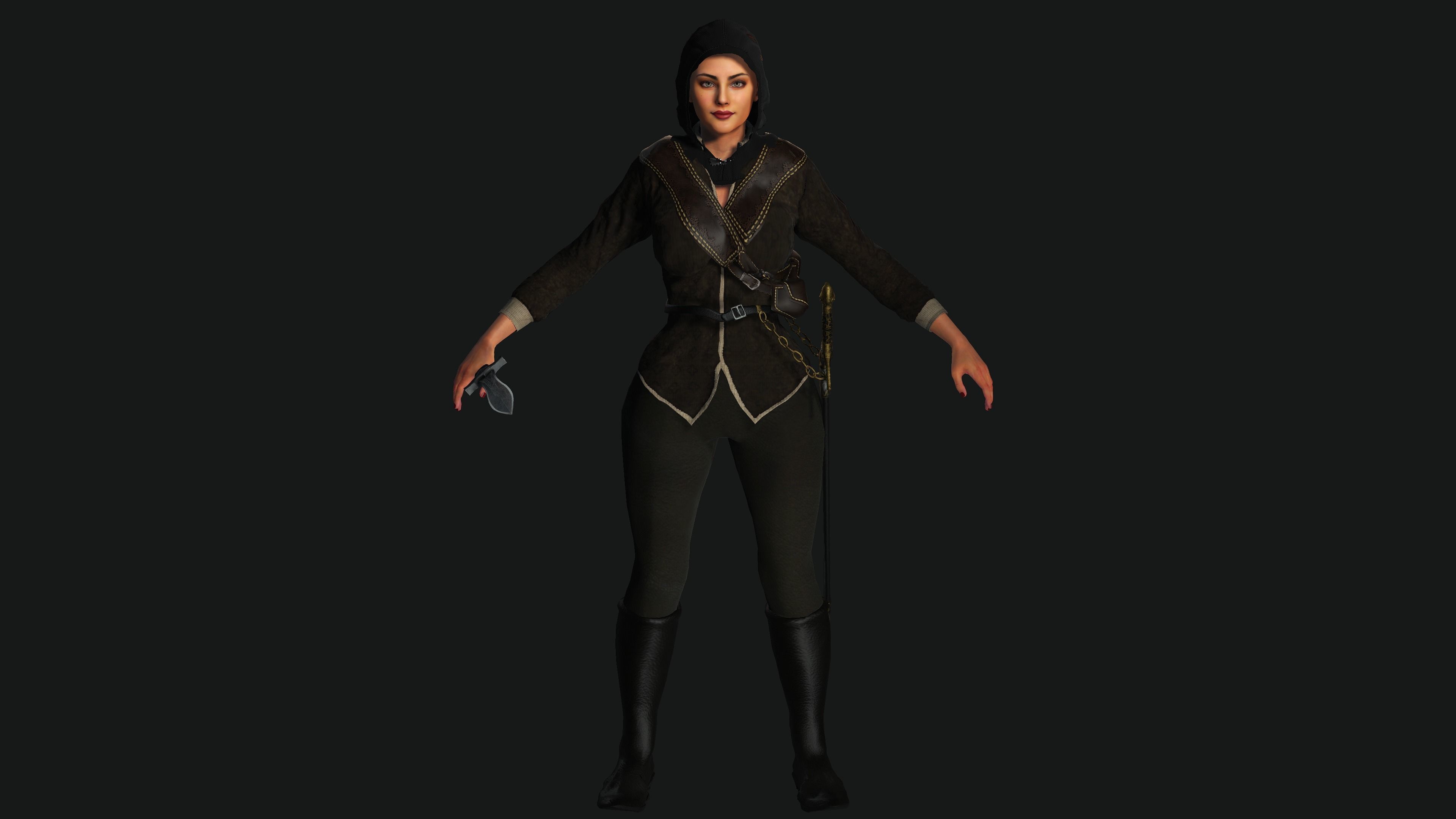 3D model AAA 3D FANTASY WARRIOR ASSASSIN - REALISTIC RIG GAME CHARACTER ...