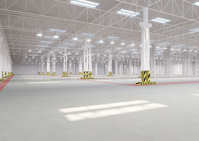 Factory warehouse 3D model | CGTrader