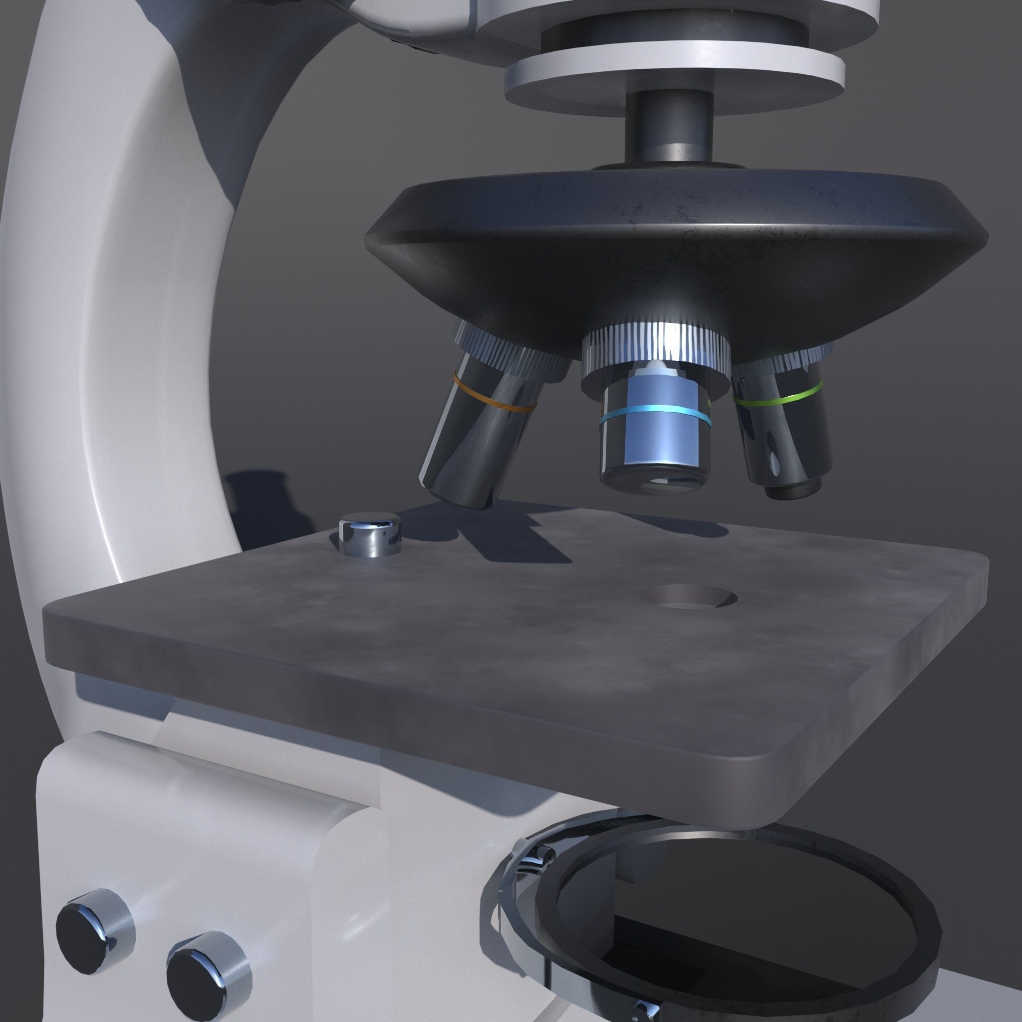 3D model microscope VR / AR / low-poly | CGTrader